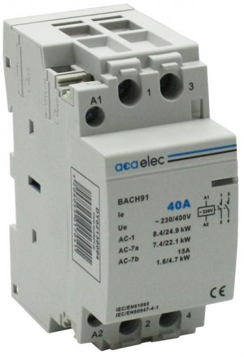ΡΕΛΕ ΙΣΧΥΟΣ ΡΑΓΑΣ 2M 25Α 2NO 230V ACAELEC - www.e-spotlight.gr